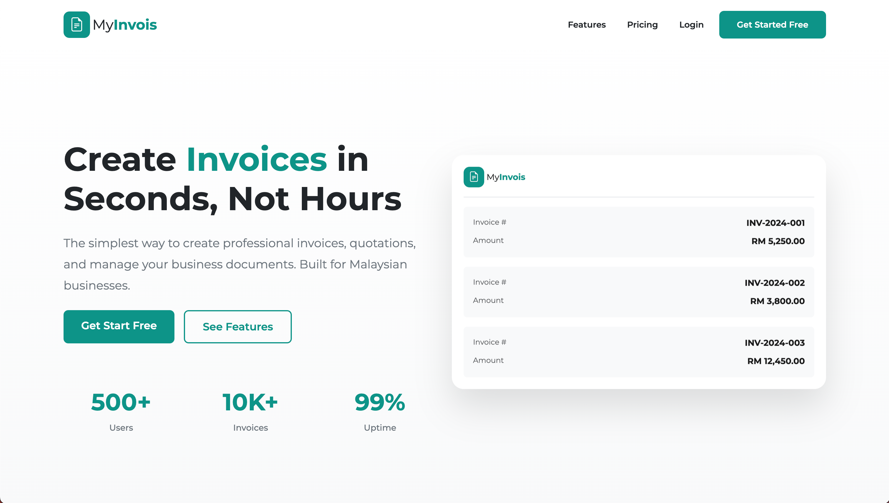 MyInvois - Professional Invoice & Quotation Management System for ...